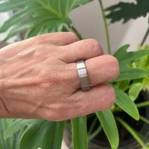 Accessories | New 6mm Titanium Wedding Band Ring Beveled Edges Brushed ...